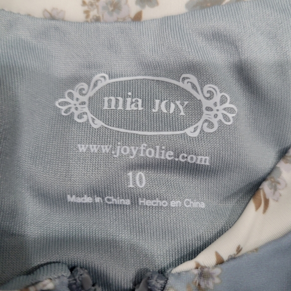 Joyfolie | Swim | Mia Joy By Joyfolie Girls One Piece Blue Front Zip Swimsuit Sizes 8 And 4 ...